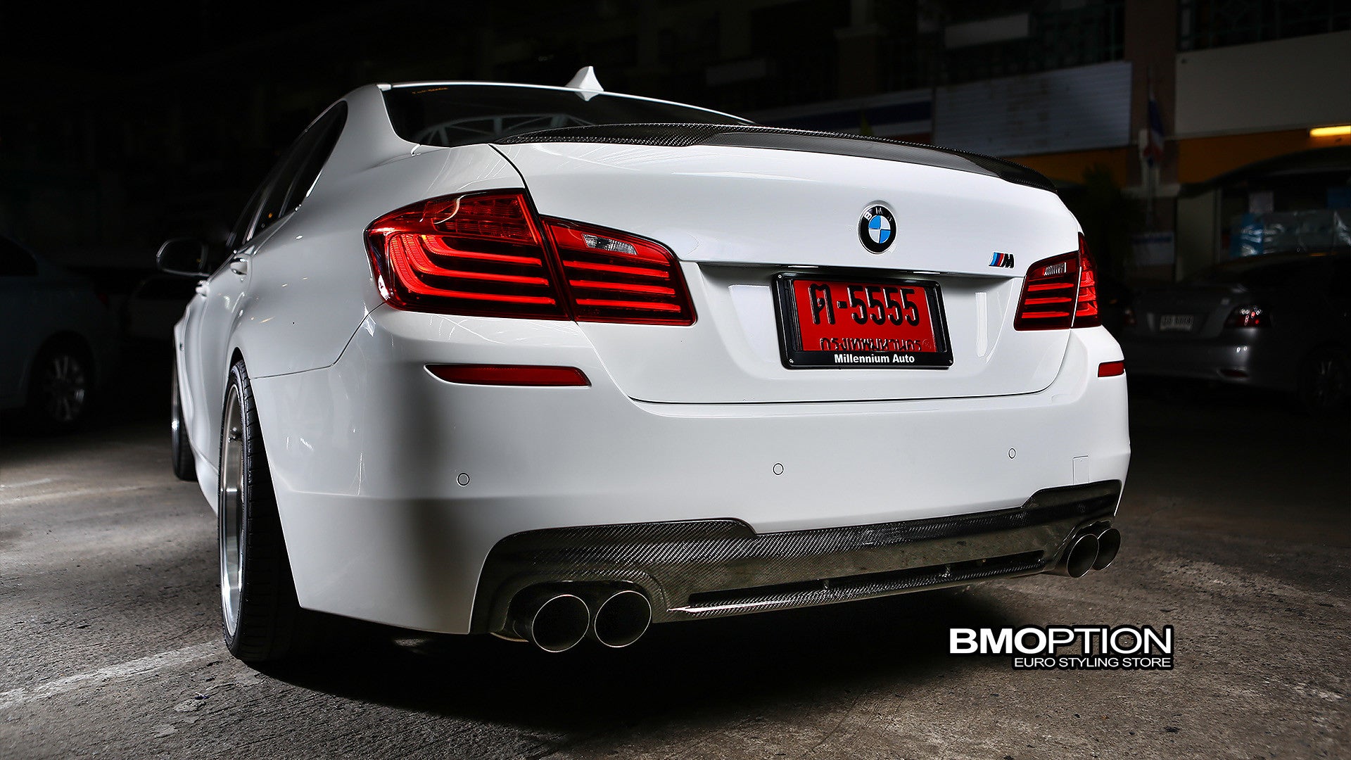 Diffuser กันชนหลัง F10 HAMANN M Sport Rear Diffuser (Carbon Fiber ...