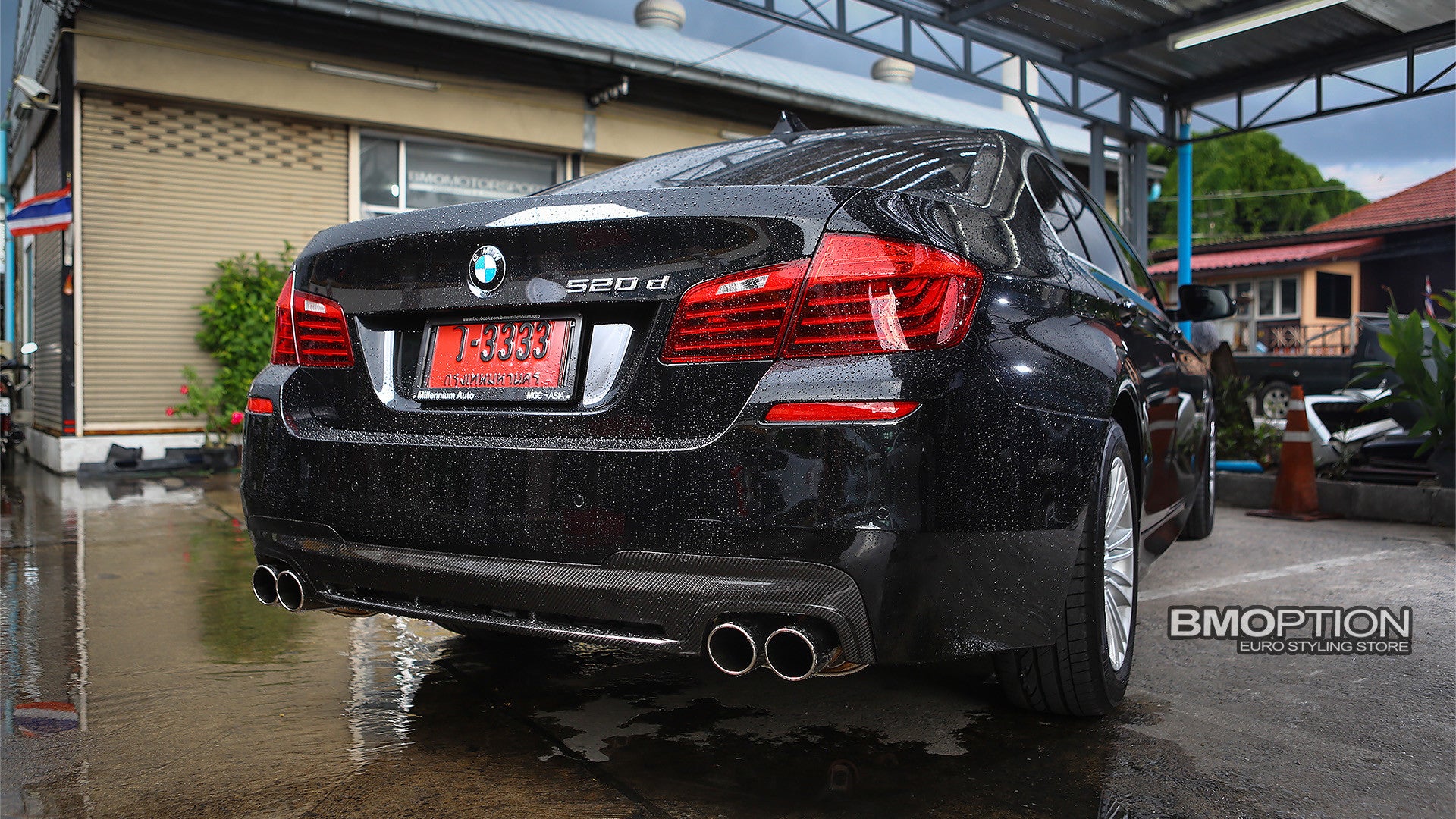 Diffuser กันชนหลัง F10 HAMANN M Sport Rear Diffuser (Carbon Fiber ...
