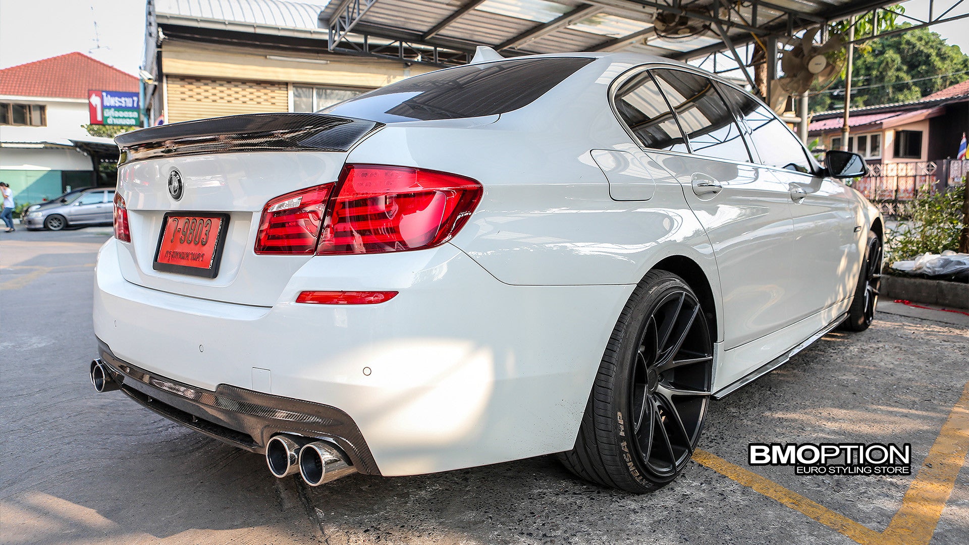 Diffuser กันชนหลัง F10 HAMANN M Sport Rear Diffuser (Carbon Fiber ...