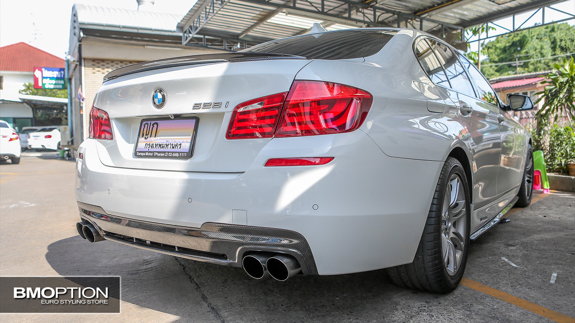 Diffuser กันชนหลัง F10 HAMANN M Sport Rear Diffuser (Carbon Fiber ...