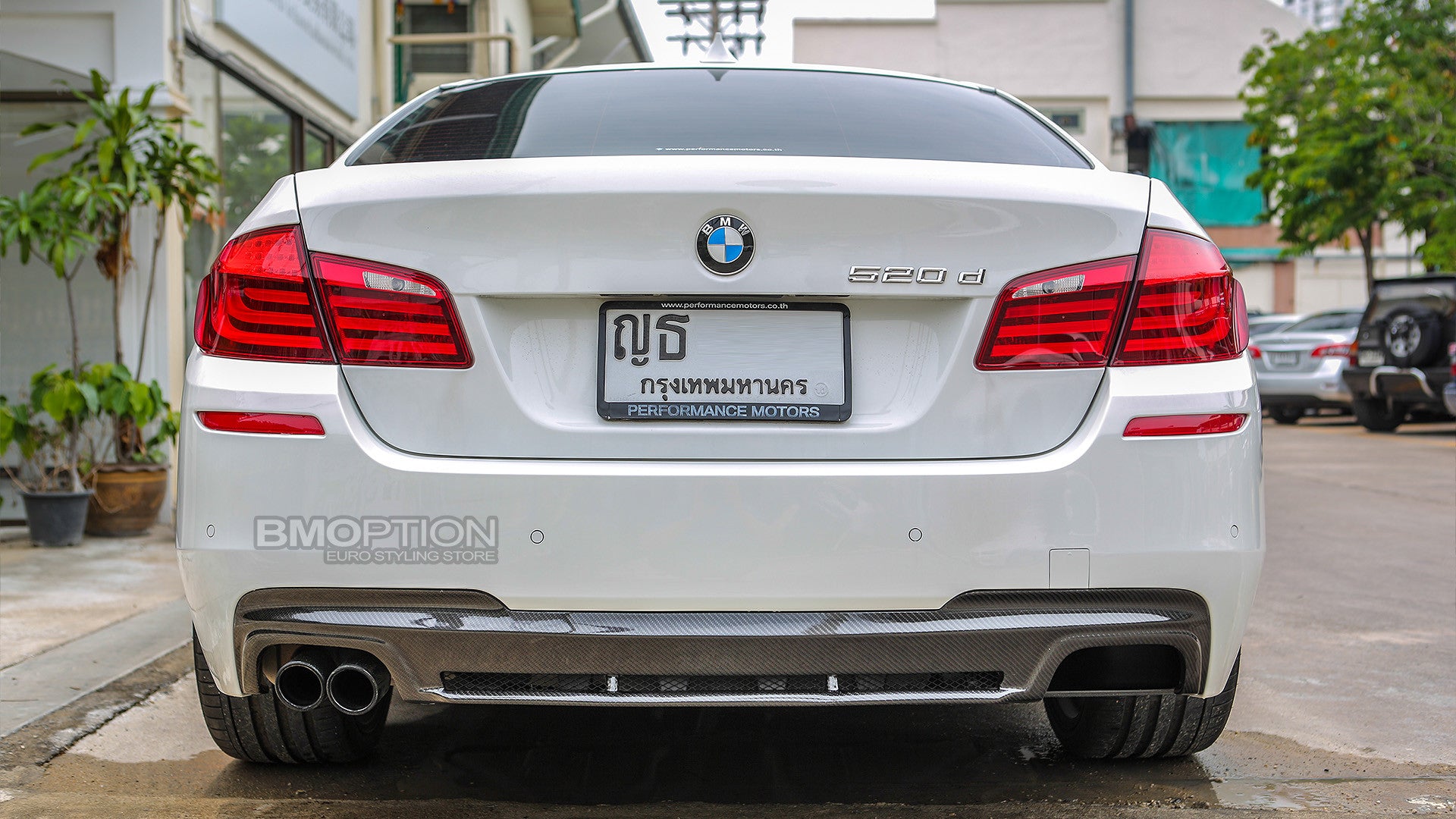 Diffuser กันชนหลัง F10 HAMANN M Sport Rear Diffuser (Carbon Fiber ...